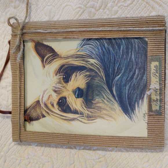 Evergreen Ent | Dog | Yorkshire Yorkie By Artist Robert J May Slate ...